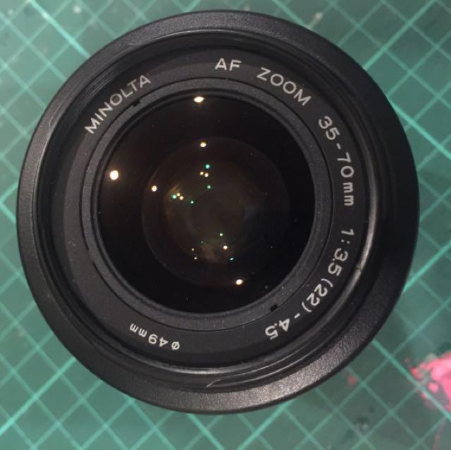 Minolta AF Zoom 35-70mm f3.5-f4.5, Photography, Lens & Kits on Carousell
