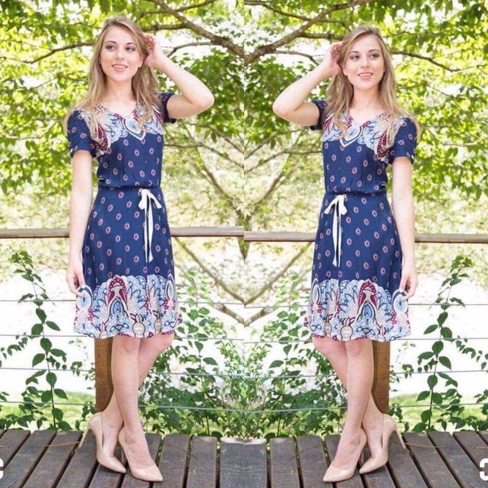 Printed delft blue dress, Women's Fashion, Dresses & Sets, Dresses on ...