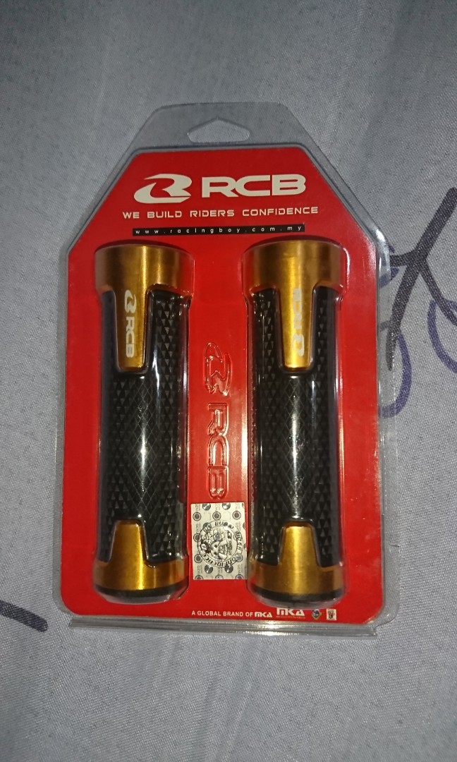 RCB Alloy Handle Grip AHG14 (Universal) - Gold, Motorbikes on Carousell