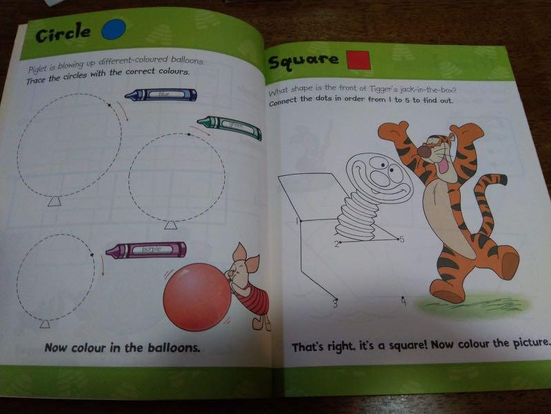 Winnie the Pooh shapes activity book 學圖形形狀, 興趣及遊戲, 書本 & 文具, 小說及非小說 ...