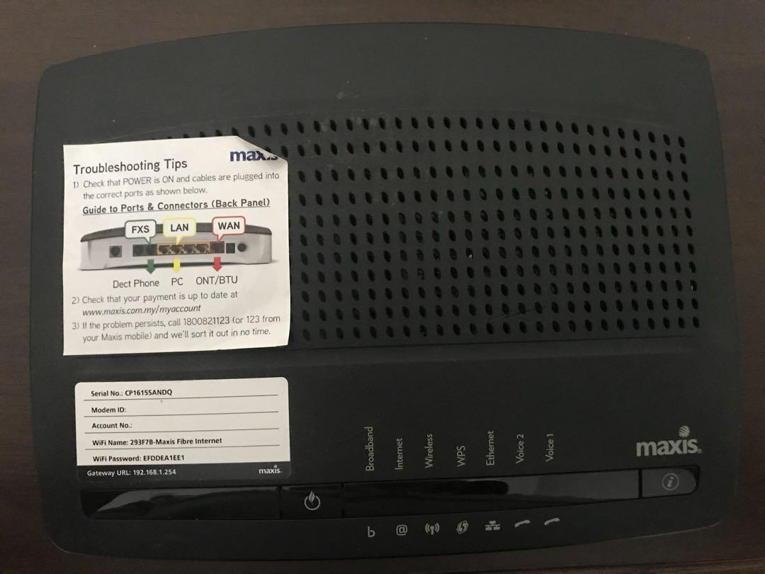 Wireless router maxis fibre, Computers & Tech, Laptops & Notebooks on ...