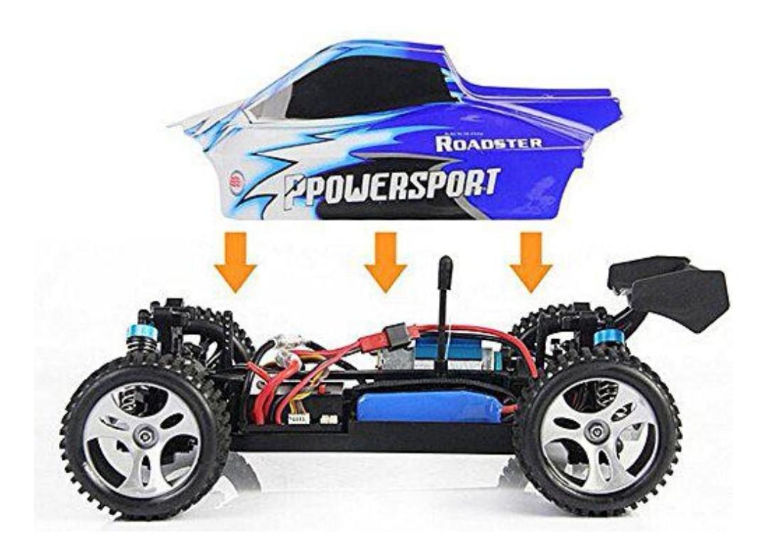 Wltoys A959 Vortex 1/18 2.4G 4WD Electric RC Car Off-Road Independent ...
