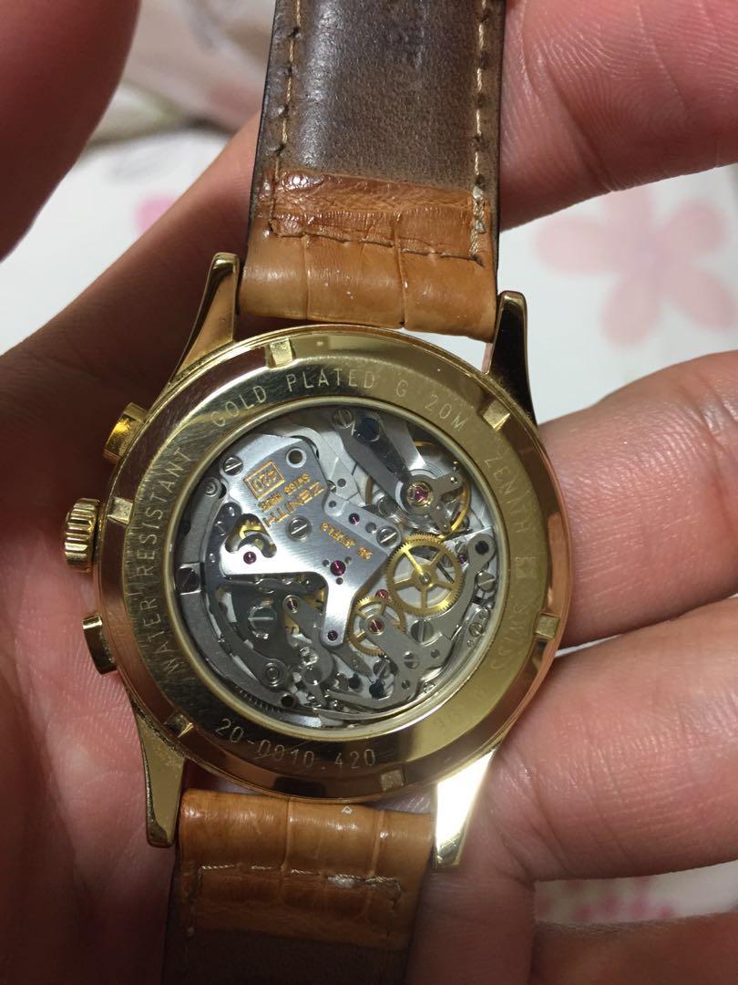 Zenith prime Chronograph watch , Luxury, Watches on Carousell