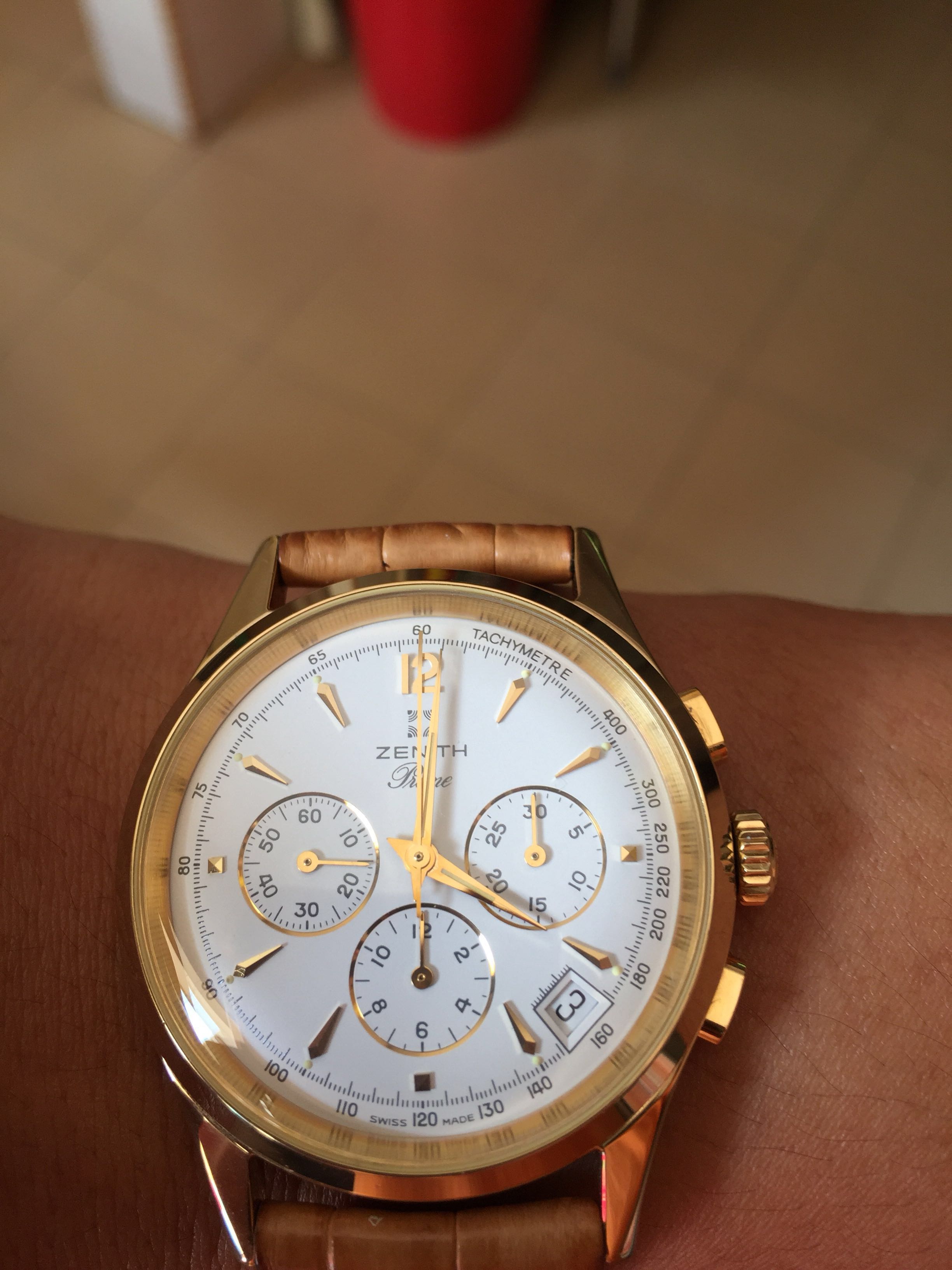 Zenith prime Chronograph watch , Luxury, Watches on Carousell
