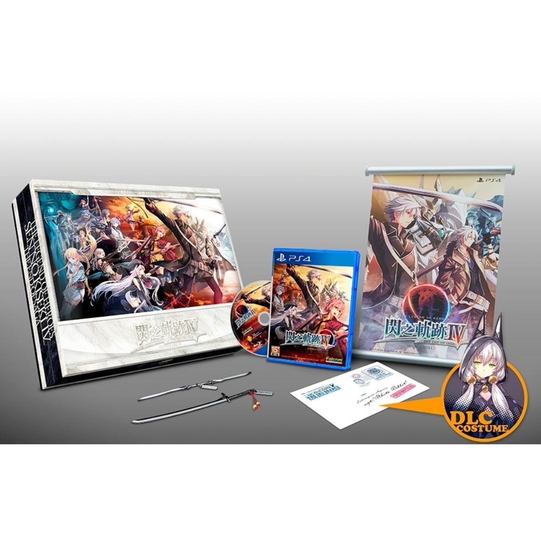 (全新) PS4 英雄傳說 ~ 閃之軌跡 4 閃軌 IV ~End of SAGA (中文珍藏限定版)- 創之軌跡 迷必買, 電子遊戲 ...