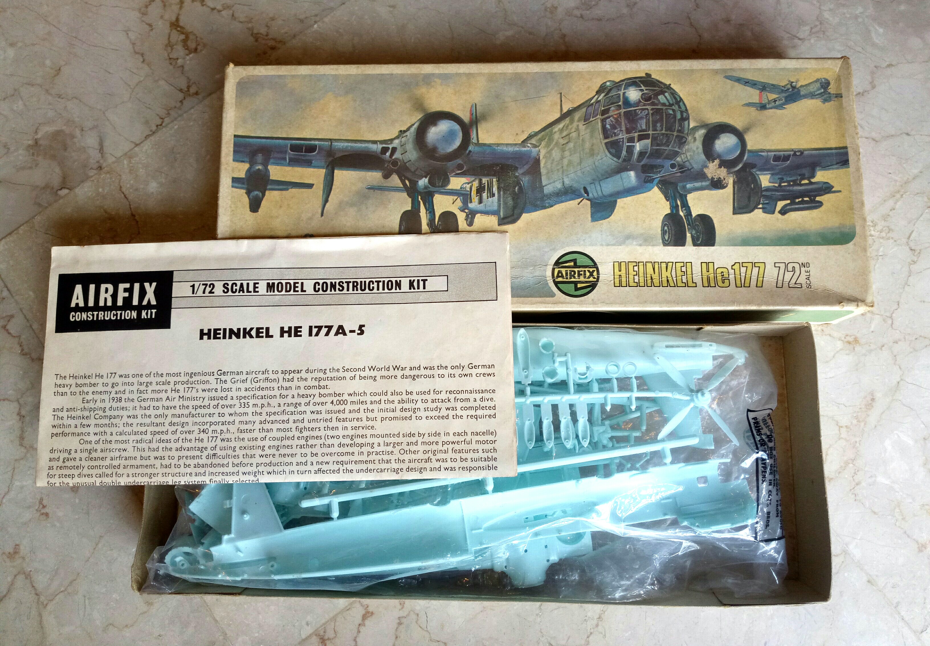 Airfix 1/72 scale model kit HEINKEL HE 177A-5, Hobbies & Toys, Toys ...