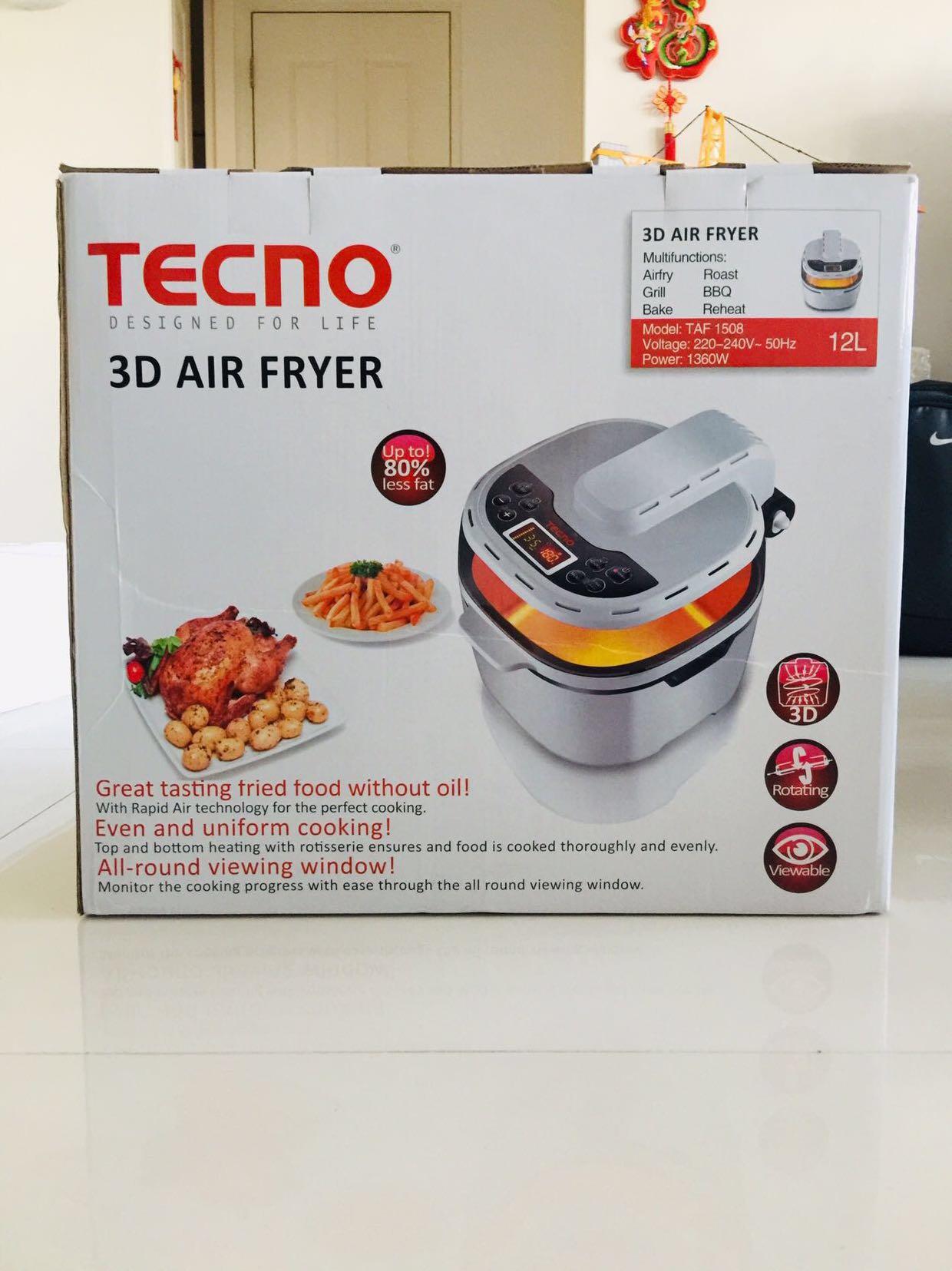(BN) Tecno 3D Air Fryer (TAF 1508), TV & Home Appliances, Kitchen Appliances, Cookers on Carousell