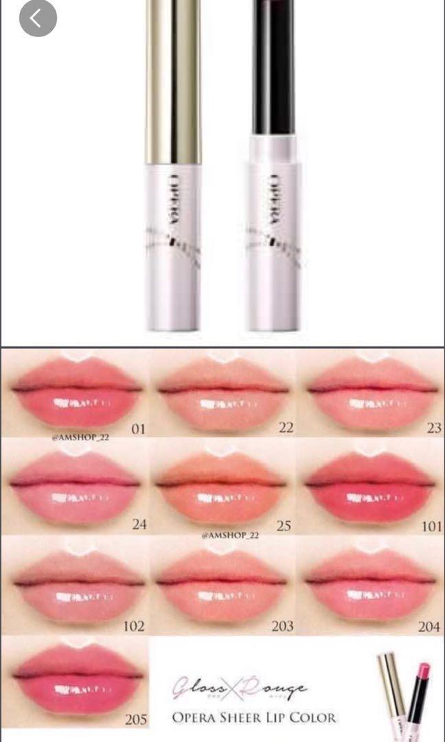 Brand New Authentic OPERA Lip Tint Gloss, Beauty & Personal Care, Face ...