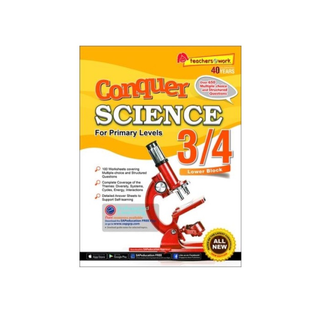 Conquer Science For Primary Levels 3/4, Hobbies & Toys, Books ...