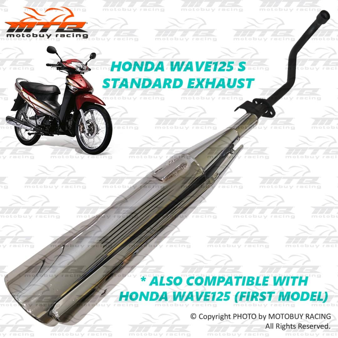 HONDA WAVE125 S STANDARD EXHAUST, Auto Accessories on Carousell