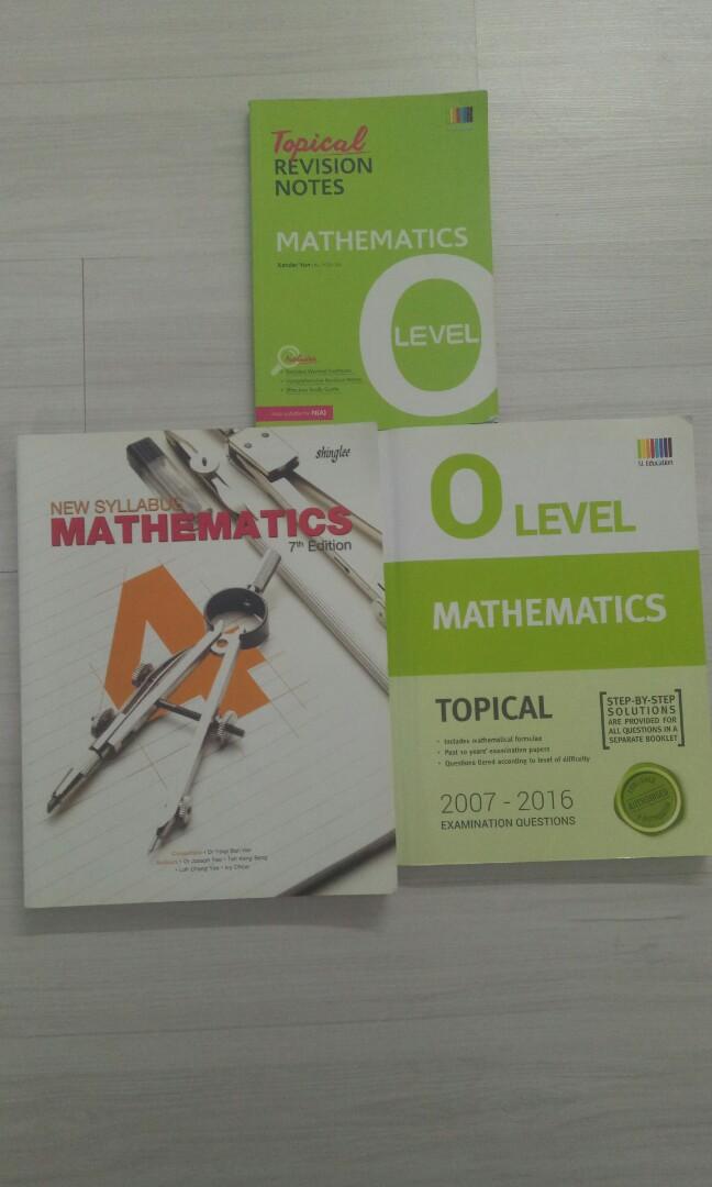 O'Level Maths Textbook, Tropical & Revision Notes, Hobbies & Toys ...