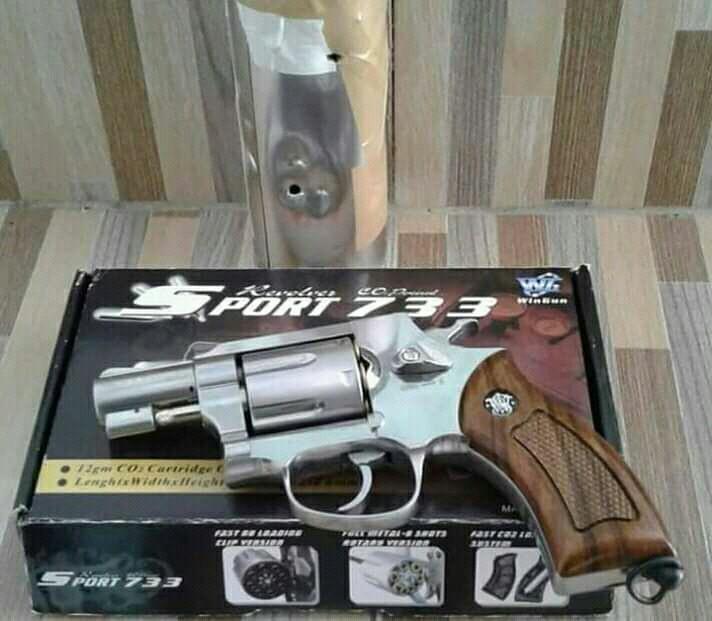 Airgun revolver WG-733 full upgrade, Toys & Collectibles, Lainnya di ...