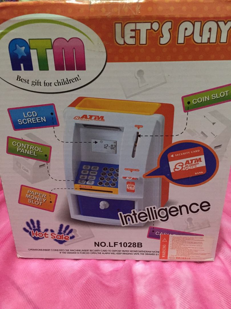 Atm machine bank, Hobbies & Toys, Toys & Games on Carousell