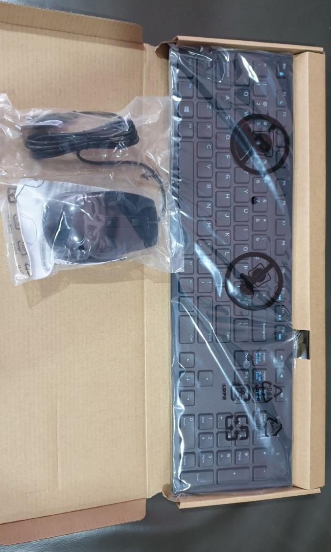 Dell Monitor ST2410 wide-screen with new USB wired keyboard and mouse ...
