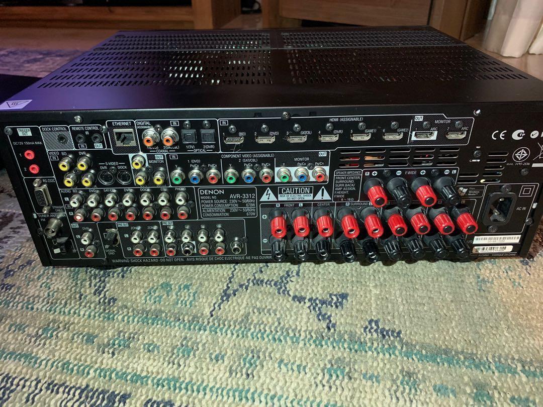 Denon AV Receiver AVR-3312, Audio, Soundbars, Speakers & Amplifiers on ...