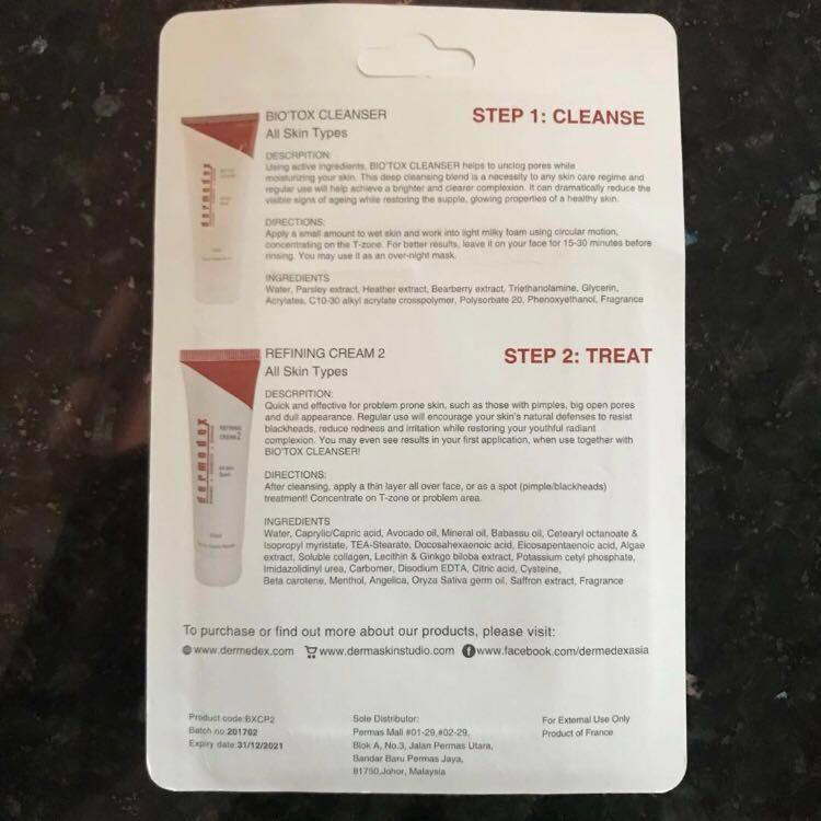Dermedex Refining Cream 2 Challenge Pack, Beauty & Personal Care, Face ...