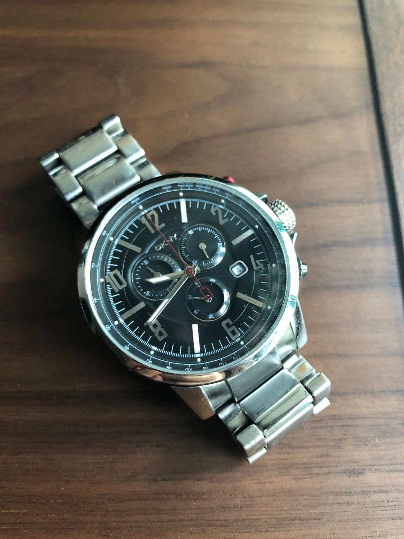 DKNY Chronograph designer Watch metal bracelet(Mecha quartz seiko ...
