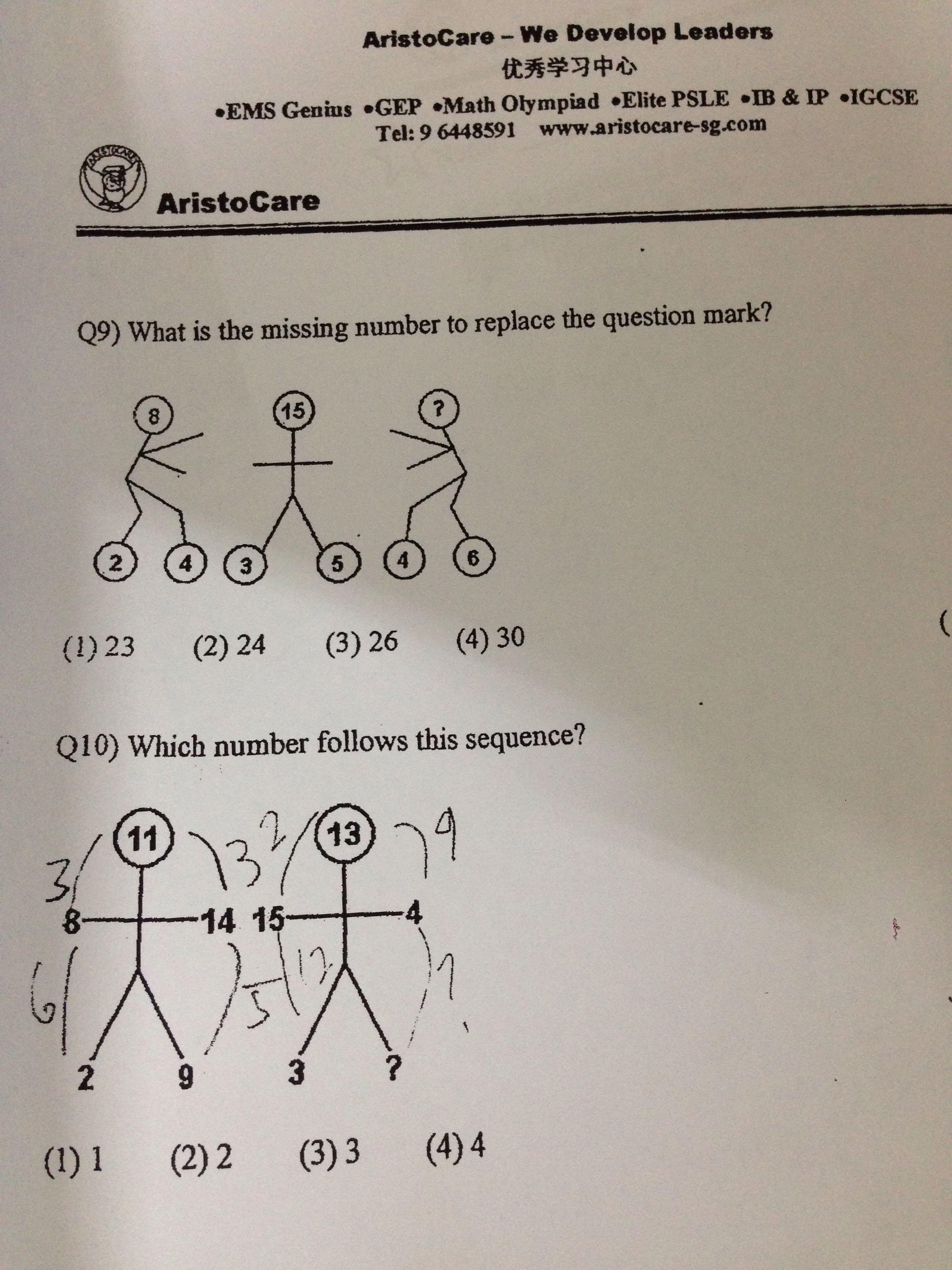 GEP GA Math past year papers questions and answers round 2 selection ...