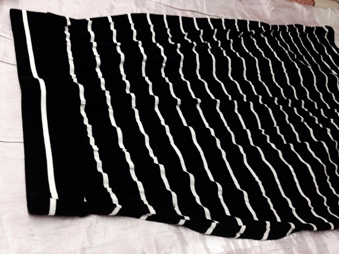 Long Palda Black and white stripe FREE SHIPPING, Women's Fashion, Tops ...