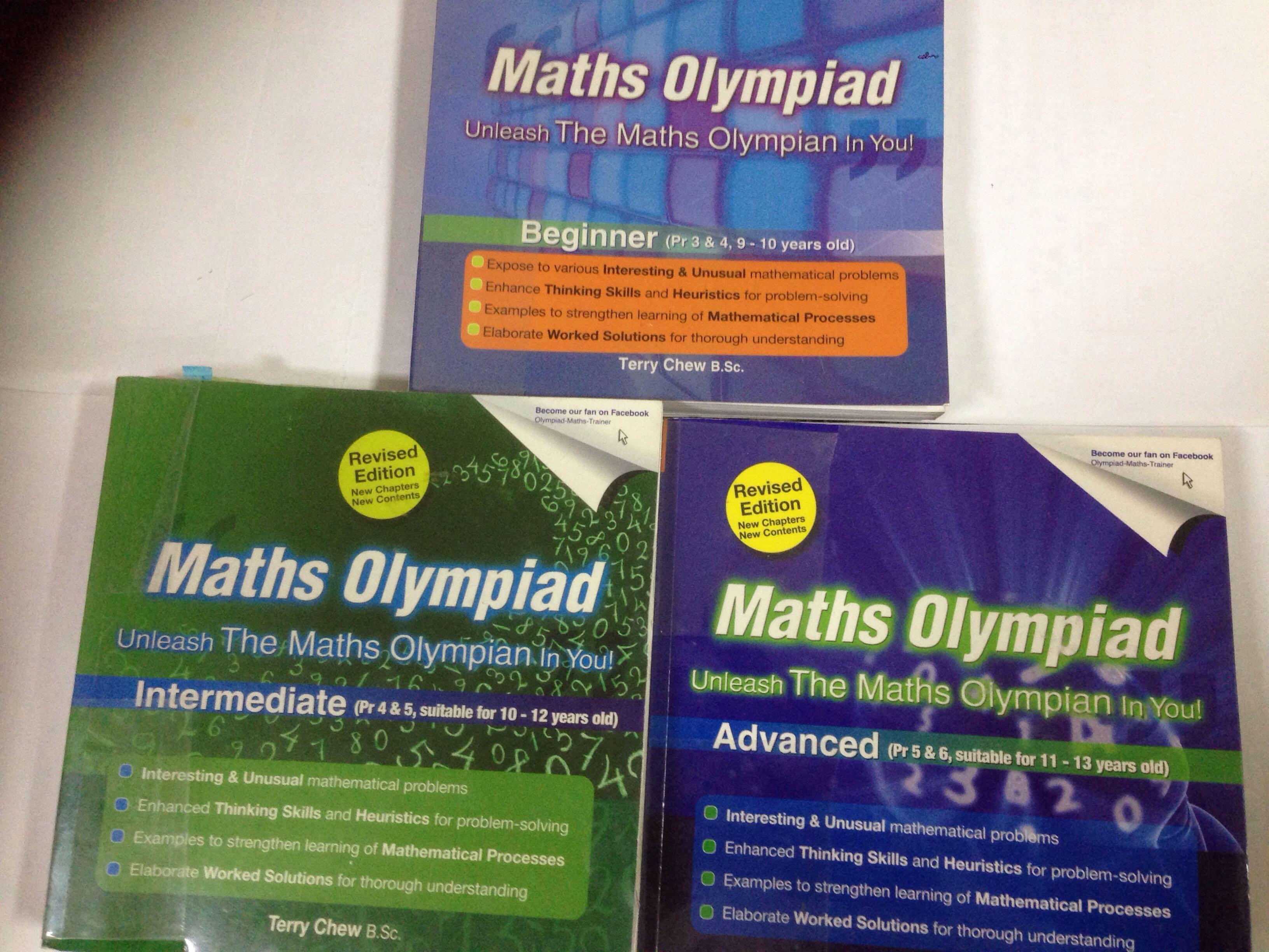 Maths olympiad book | terry chew | beginner | intermediate | advanced ...