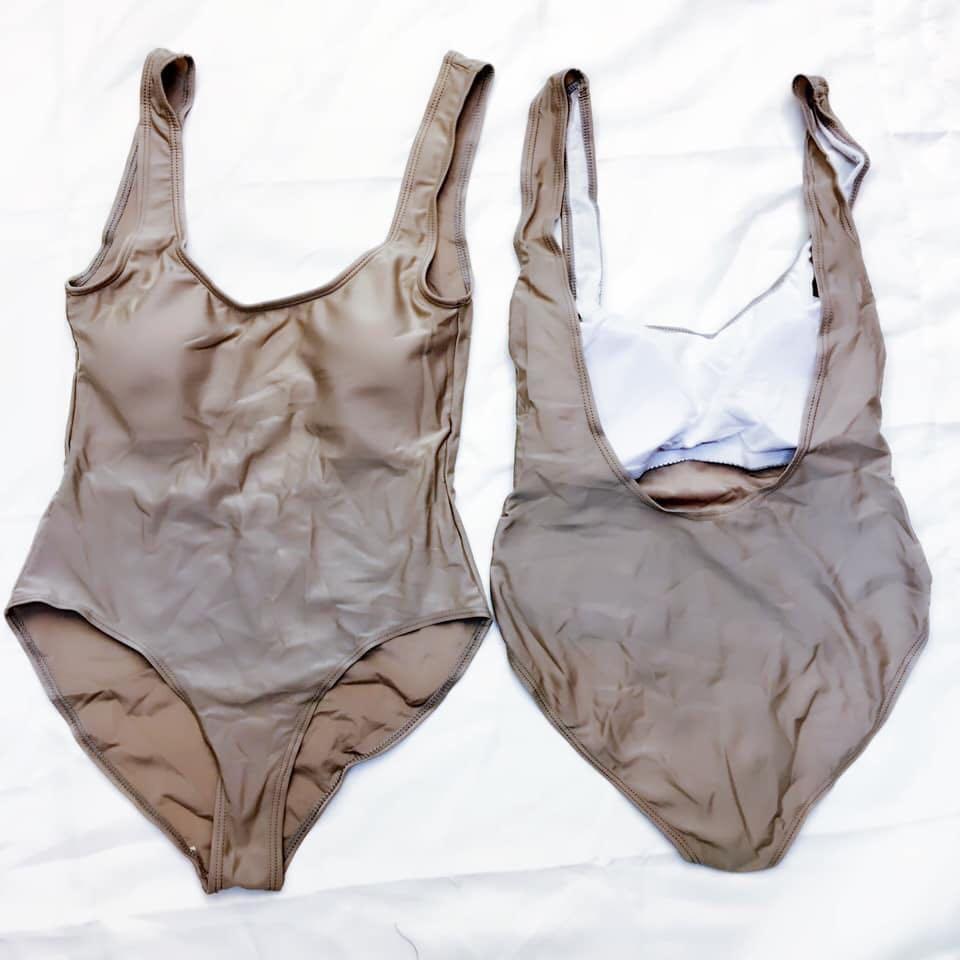 Plain Gray Swimsuit, Women's Fashion, Swimwear, Bikinis & Swimsuits on ...