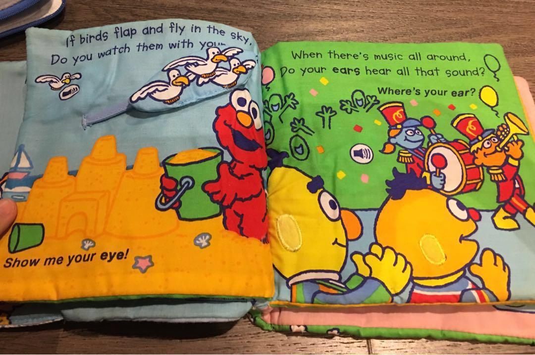 Sesame Street Elmo Baby Soft Cloth Book, Babies & Kids, Babies & Kids ...