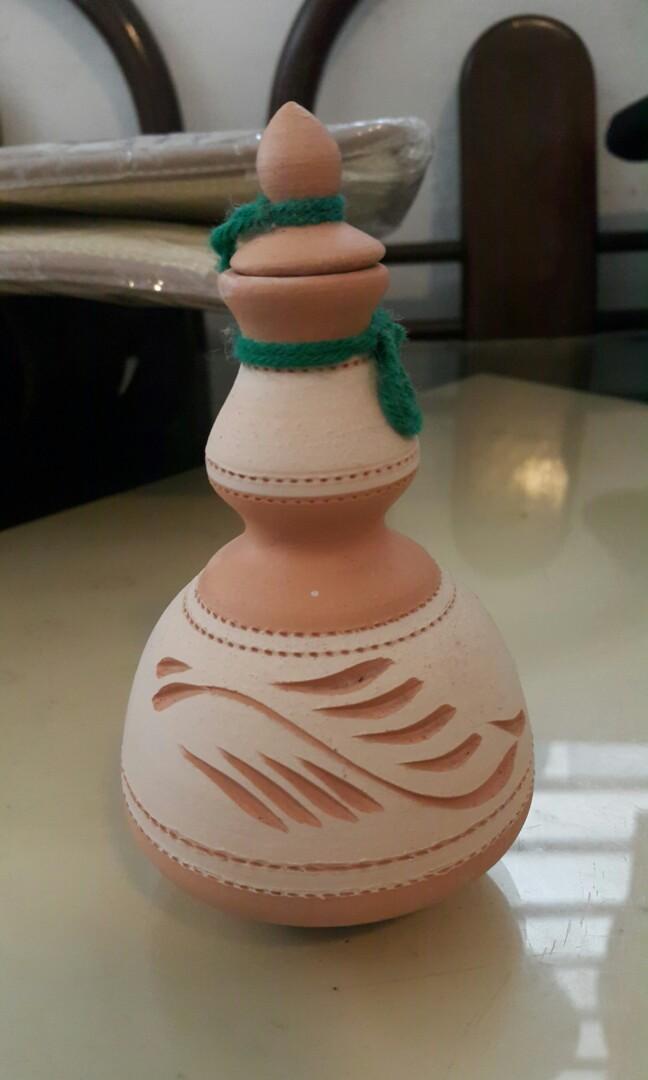 Traditional Mini Clay vase (traditional labu sayong), Furniture & Home ...