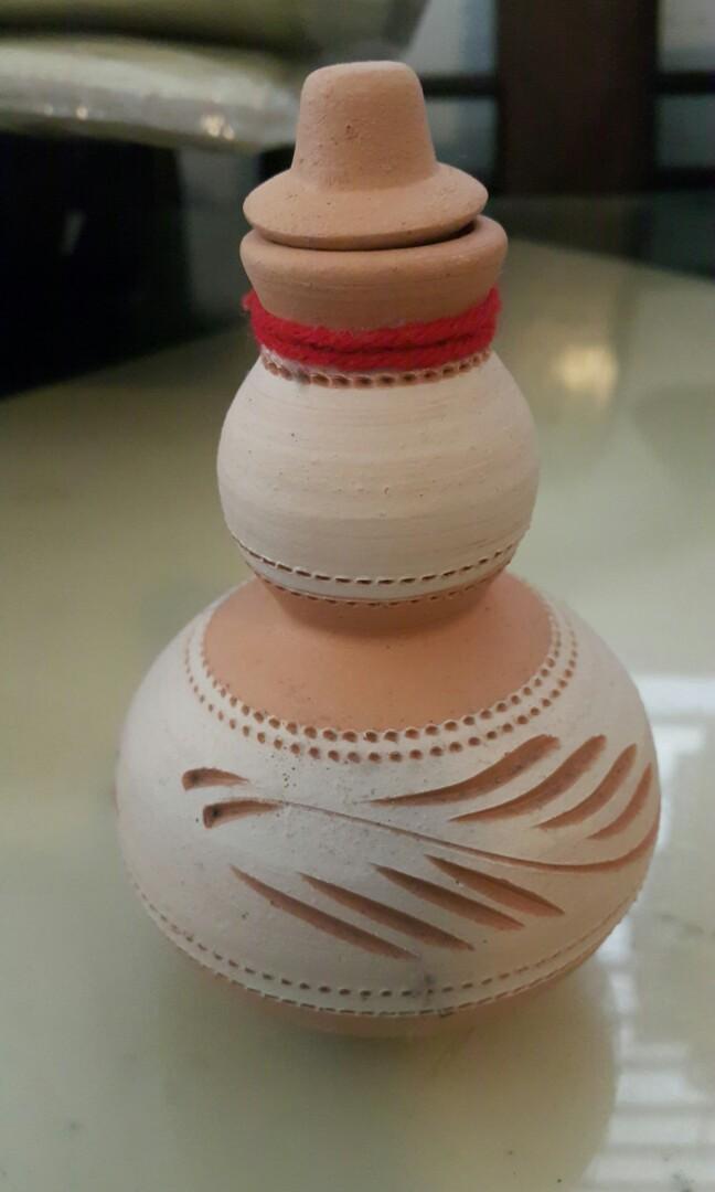 Traditional Mini Clay vase (traditional labu sayong), Furniture & Home ...
