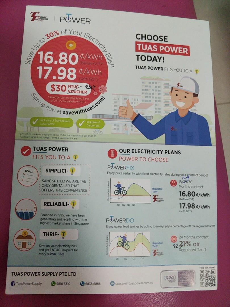 Tuas Power referral code RCD6A77, Everything Else on Carousell