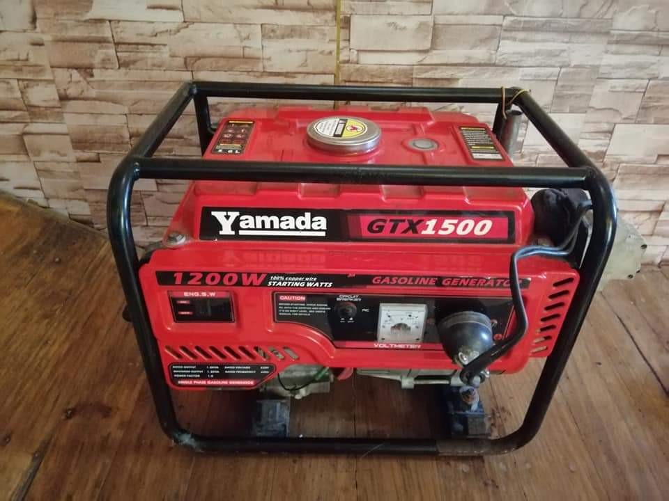 Yamada gtx1500 1200watts gen set, TV & Home Appliances, TV ...