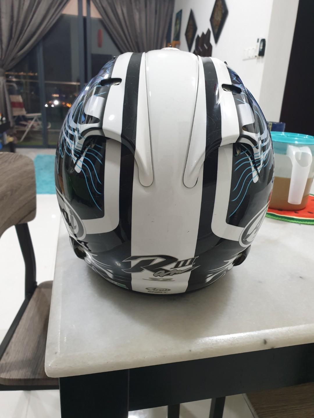 Arai Ram3 Riptide Blue, Motorcycles, Motorcycle Apparel on Carousell