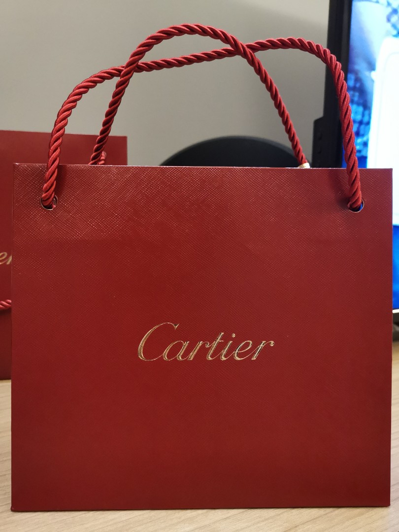Cartier Exclusive Paper Bag, Luxury, Watches on Carousell