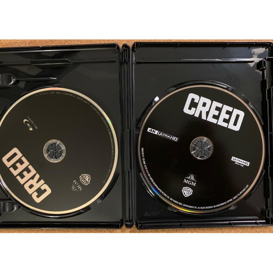 CREED 4K ULTRA HD BLU RAY 2 DISC SET + RARE SLIPCOVER SLEEVE NEW ...