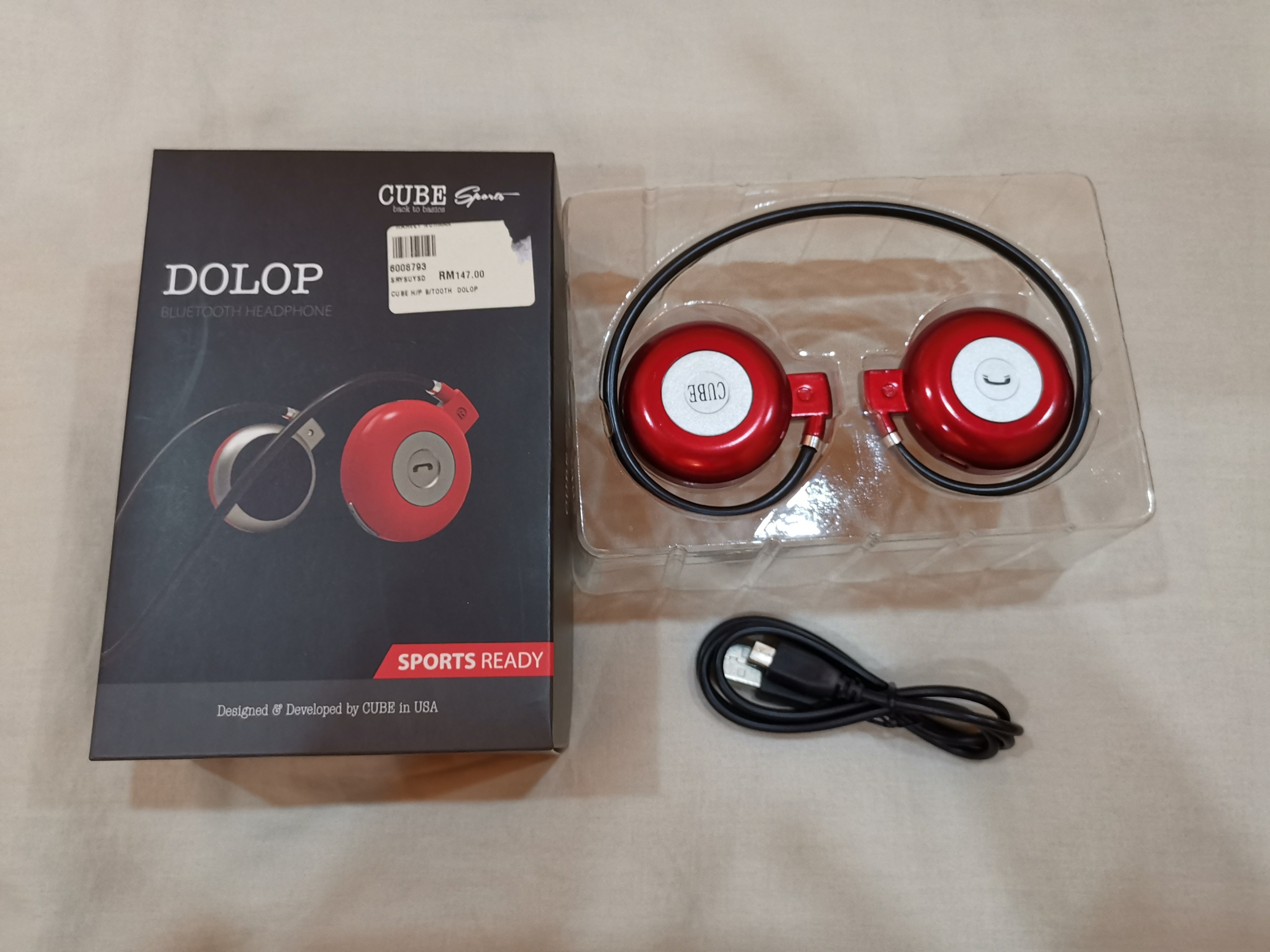 CUBE Dollop Bluetooth Headphone, Audio, Headphones & Headsets on Carousell