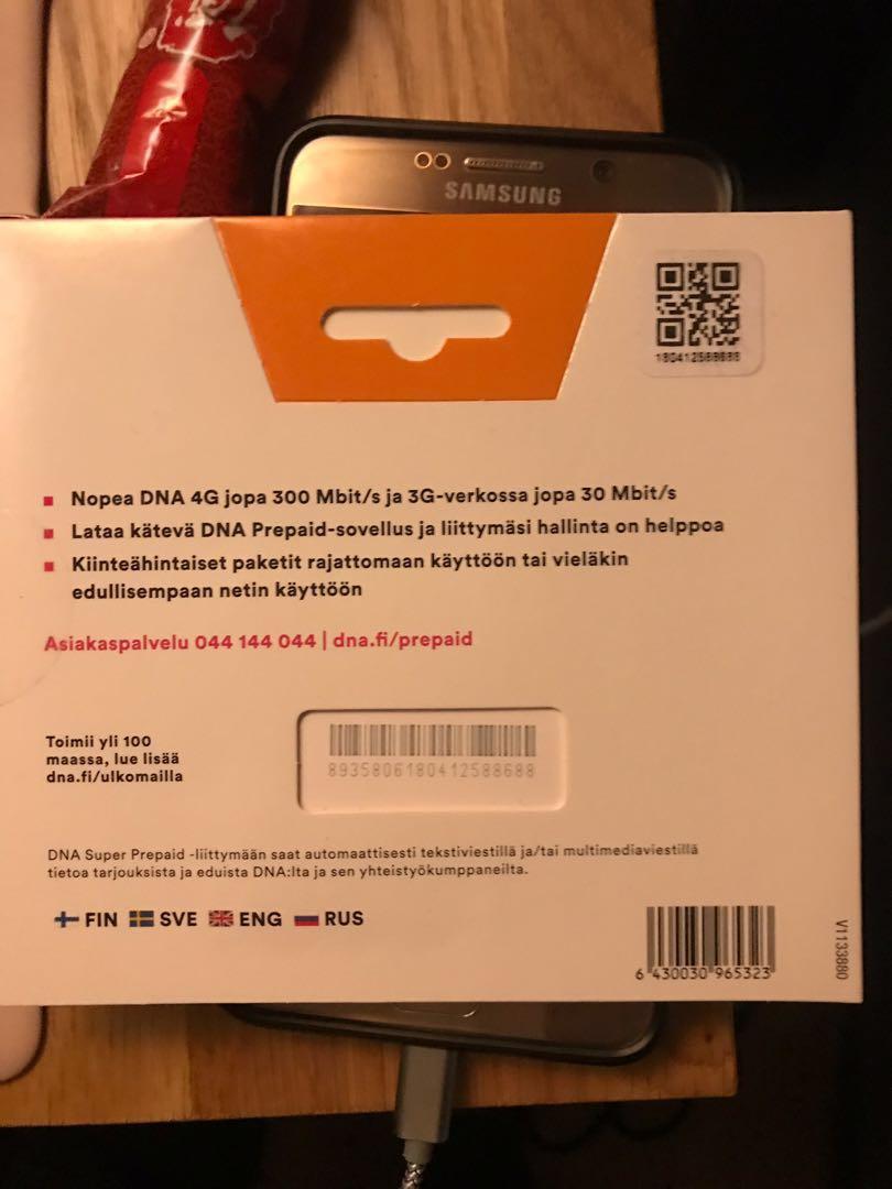 DNA PREPAID SIM CARD FOR FINLAND, Mobile Phones & Gadgets, Mobile ...