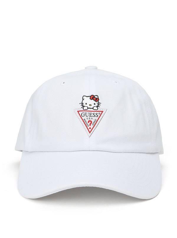 Guess X Hello Kitty Triangle Logo Baseball Hat (Pre-order), Women's ...