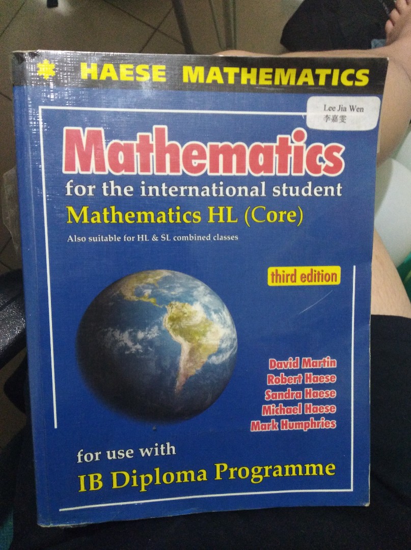 Haese Mathematics: Mathematics HL CORE 3rd Edition for IB Diploma ...