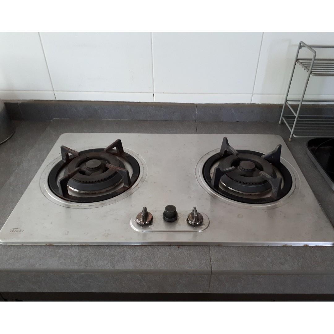 Hob - Turbo Incanto Hob 70cm Stainless Steel Hob with 2 Gas burners, TV ...