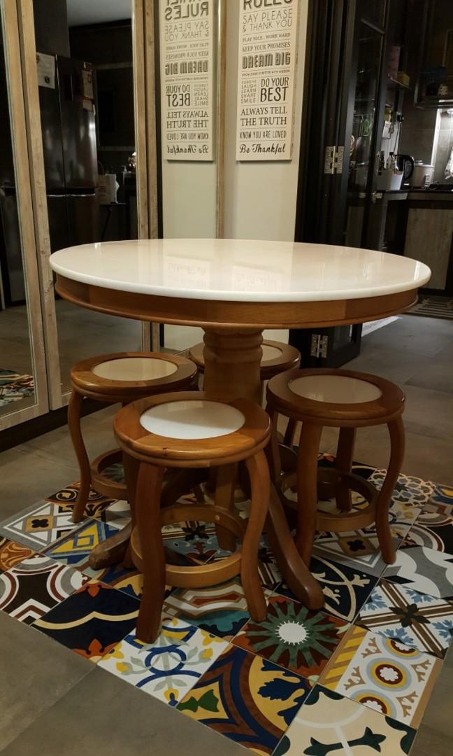 Kopitiam Table Set for Sale, Furniture & Home Living, Furniture, Tables ...