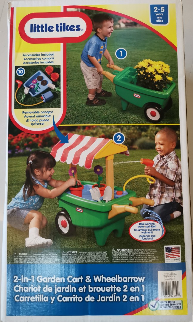 Little Tikes 2-in-1 Garden Cart & Wheelbarrow, Babies & Kids, Baby ...