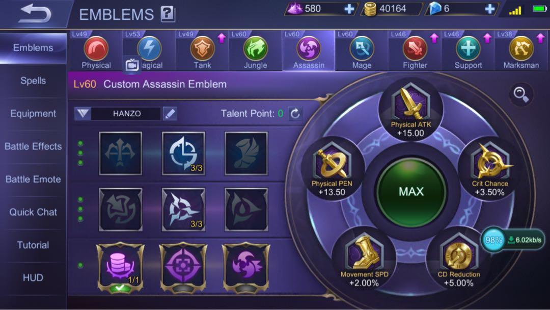 Mobile Legends ML Top Player Account, Video Gaming, Video Games, Xbox ...