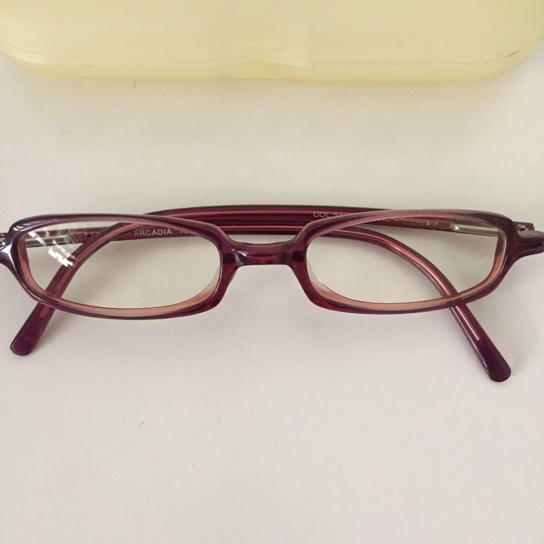 Nanyang Optical Maroon Red Spectacles, Women's Fashion, Watches ...