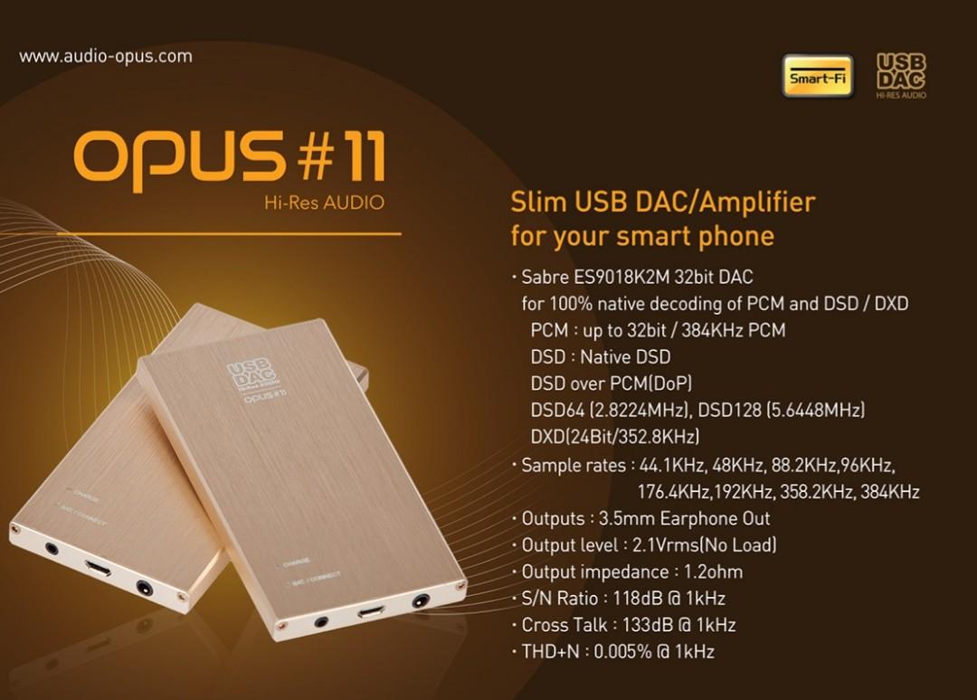 Opus #11 USB DAC/AMP. used, Audio, Other Audio Equipment on Carousell