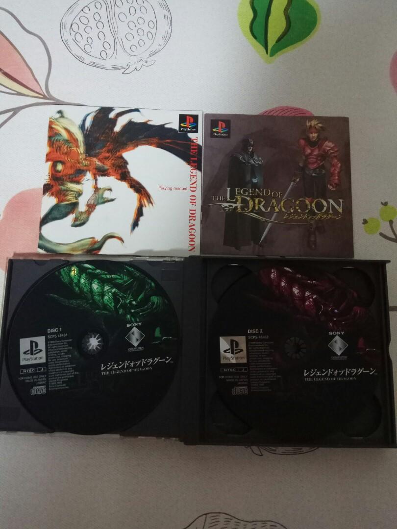 PS1 The Legend of Dragoon 有側紙 RPG 4碟PS3 主機可玩 行版, 電子遊戲, 電子遊戲 ...