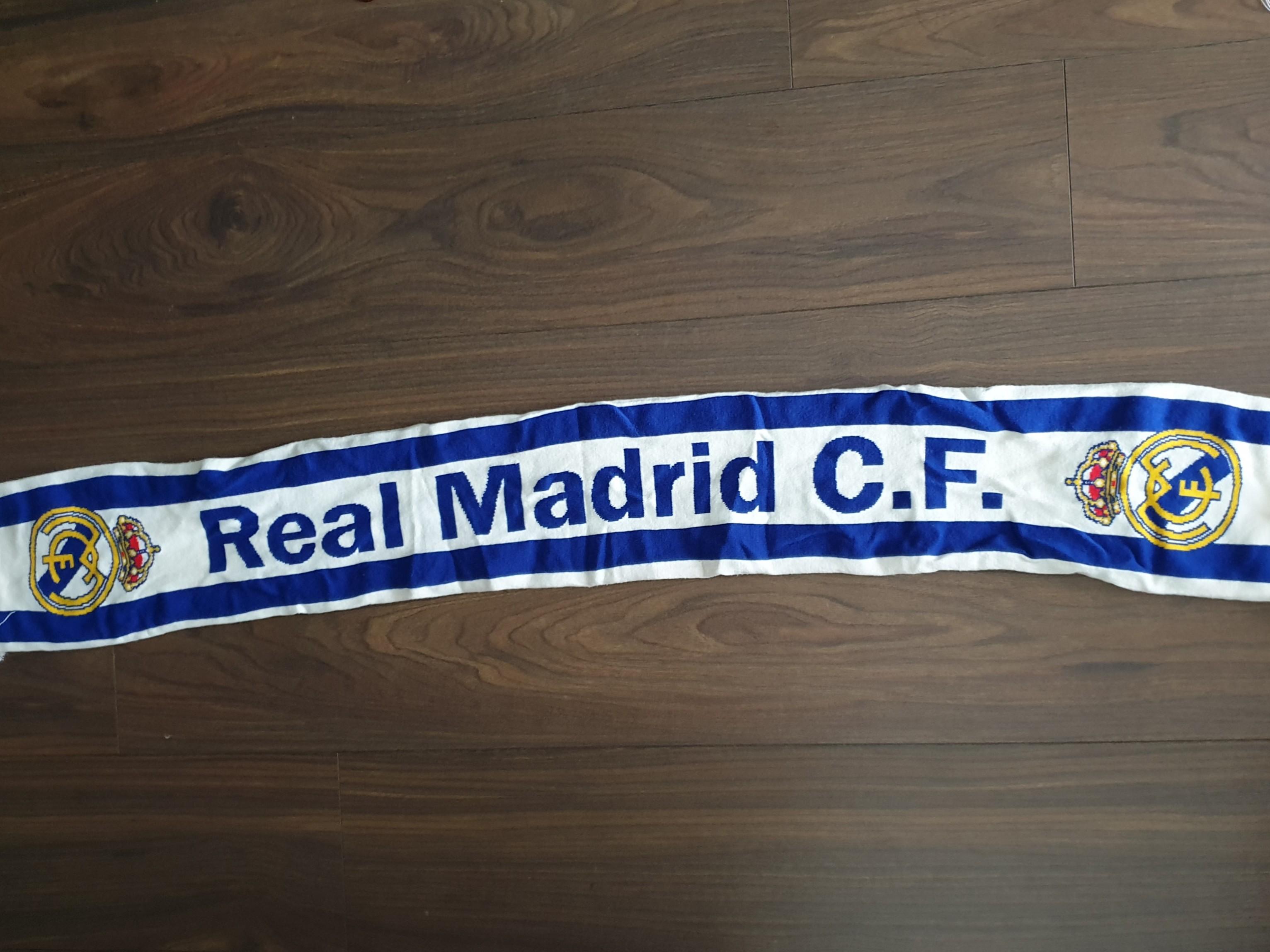 Real Madrid Scarf, Sports Equipment, Exercise & Fitness, Toning ...