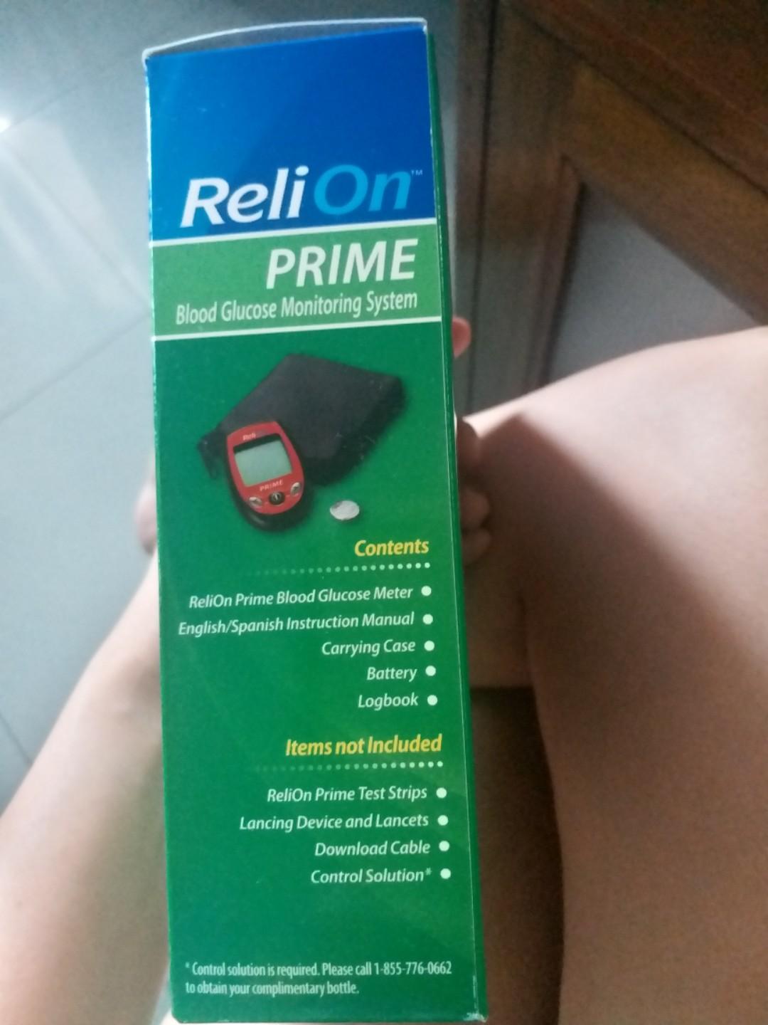 Reli On Prime Blood Glucose Monitoring System, Beauty & Personal Care ...