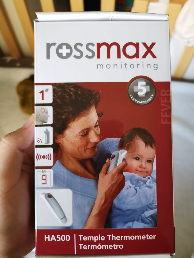 Rossmax Temple Thermometer, Health & Nutrition, Thermometers on Carousell