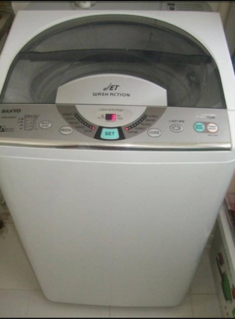 Sanyo ASW-A85HT Top Load Washing Machine, TV & Home Appliances, Washing ...