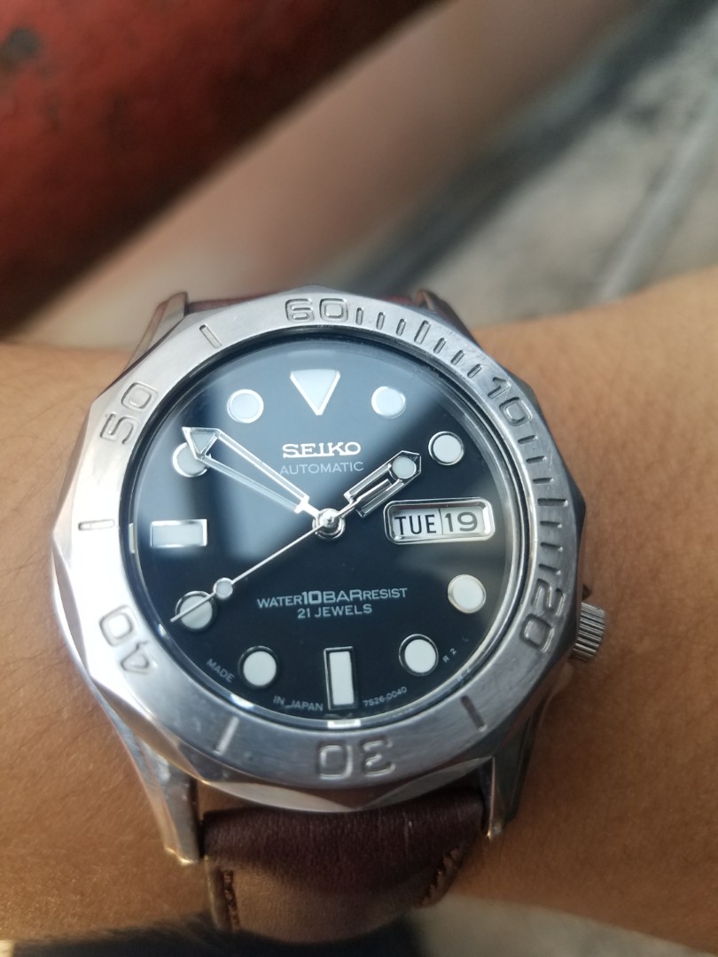 seiko automatic watch head only modded, Men's Fashion, Watches ...