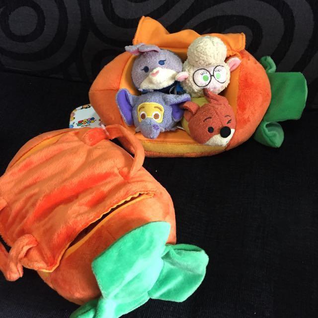 Shanghai Disneyland Exclusive Zootopia Carrot Tsum Tsum Plush Set ...